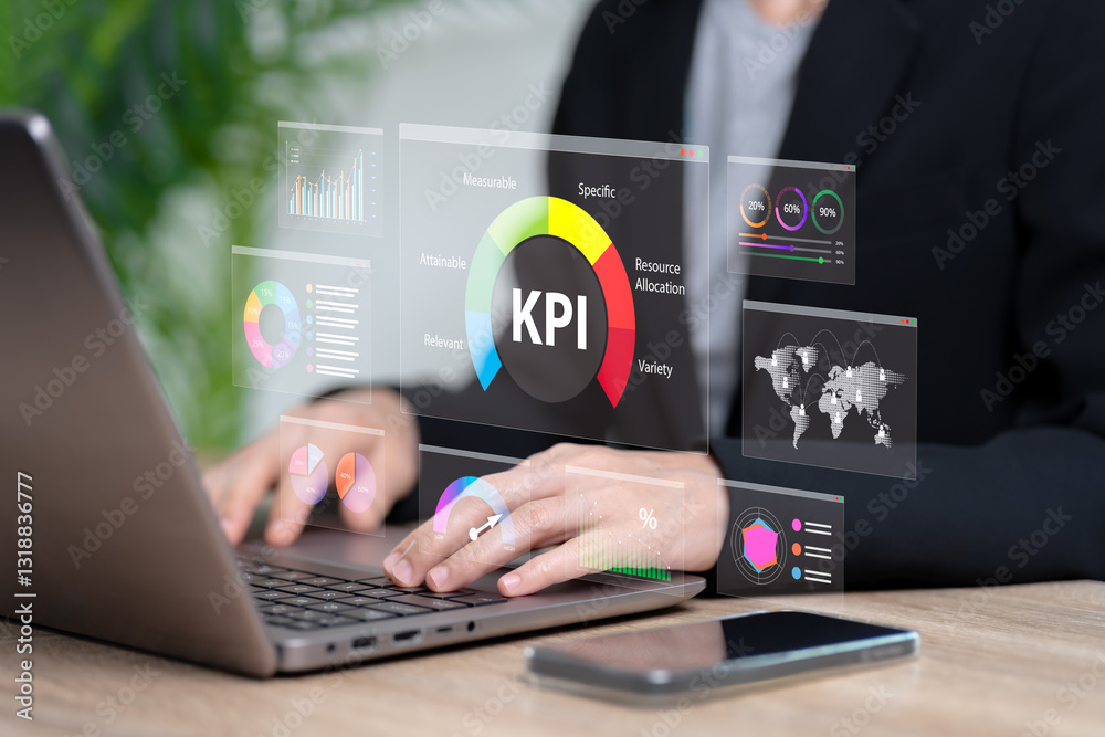 KPI, dashboard management data System KPI, Key Performance Indicator ...