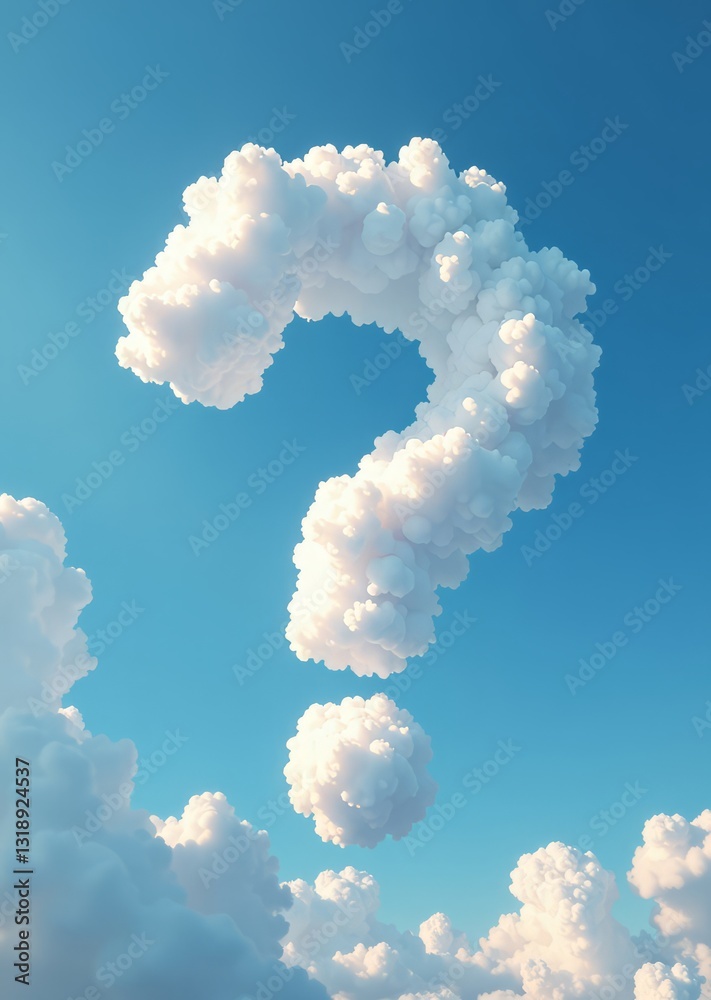 Foto de Stock Against the azure backdrop a fluffy cloud assumes ...