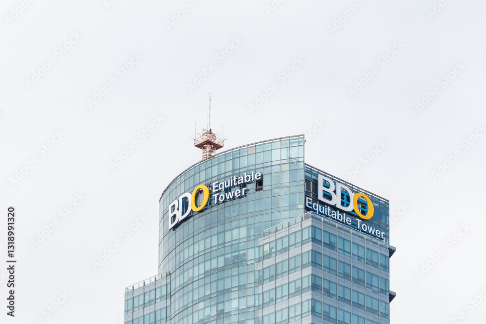 Manila, Philippines - January 31, 2025: BDO Equitable Tower in Makati, Manila, Philippines. The ...