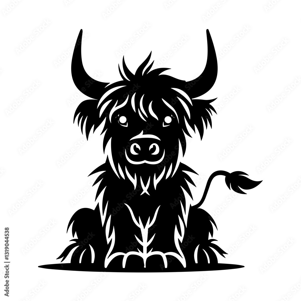 Highland Cow SVG Bundle | Cute Baby Highland Cow Clipart | Highland Cow ...