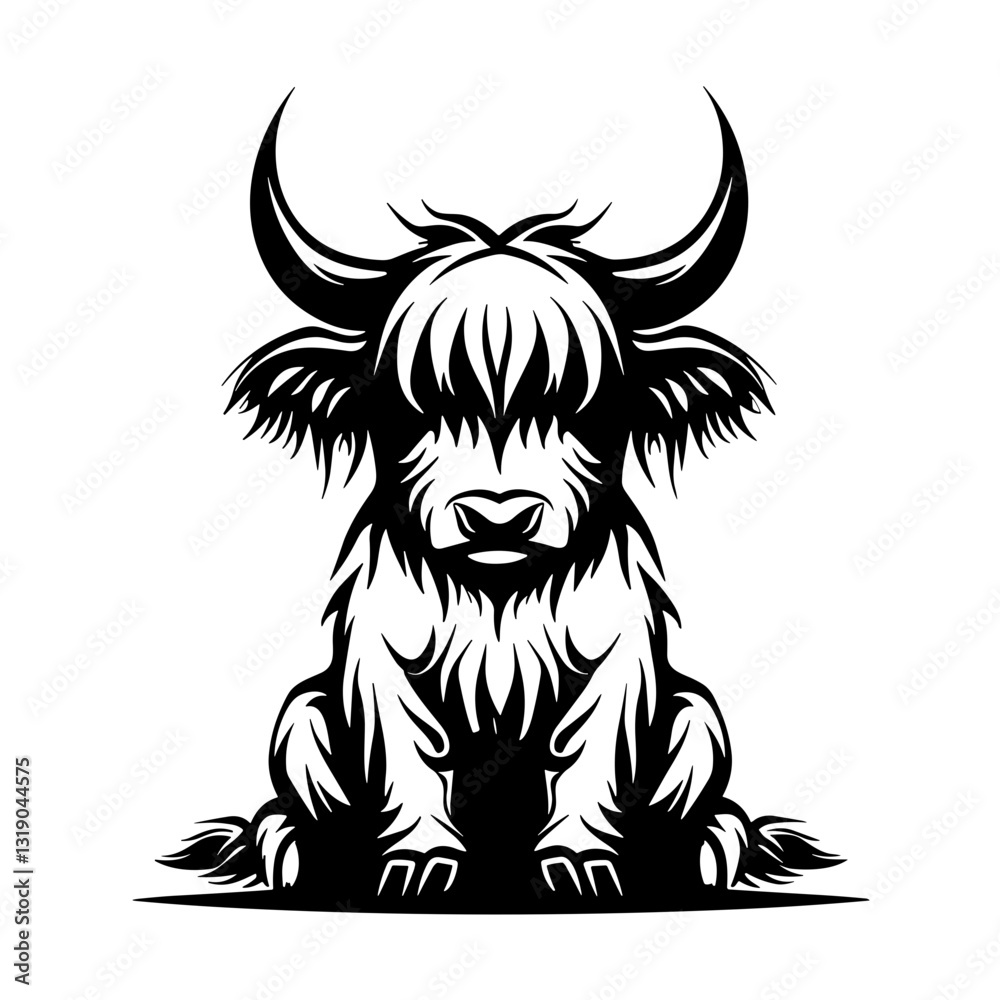 Highland Cow SVG Bundle | Cute Baby Highland Cow Clipart | Highland Cow ...