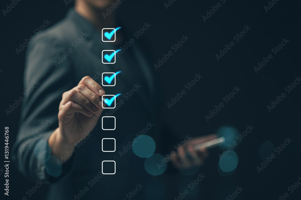 Reviewing and completing online survey forms document management system ...