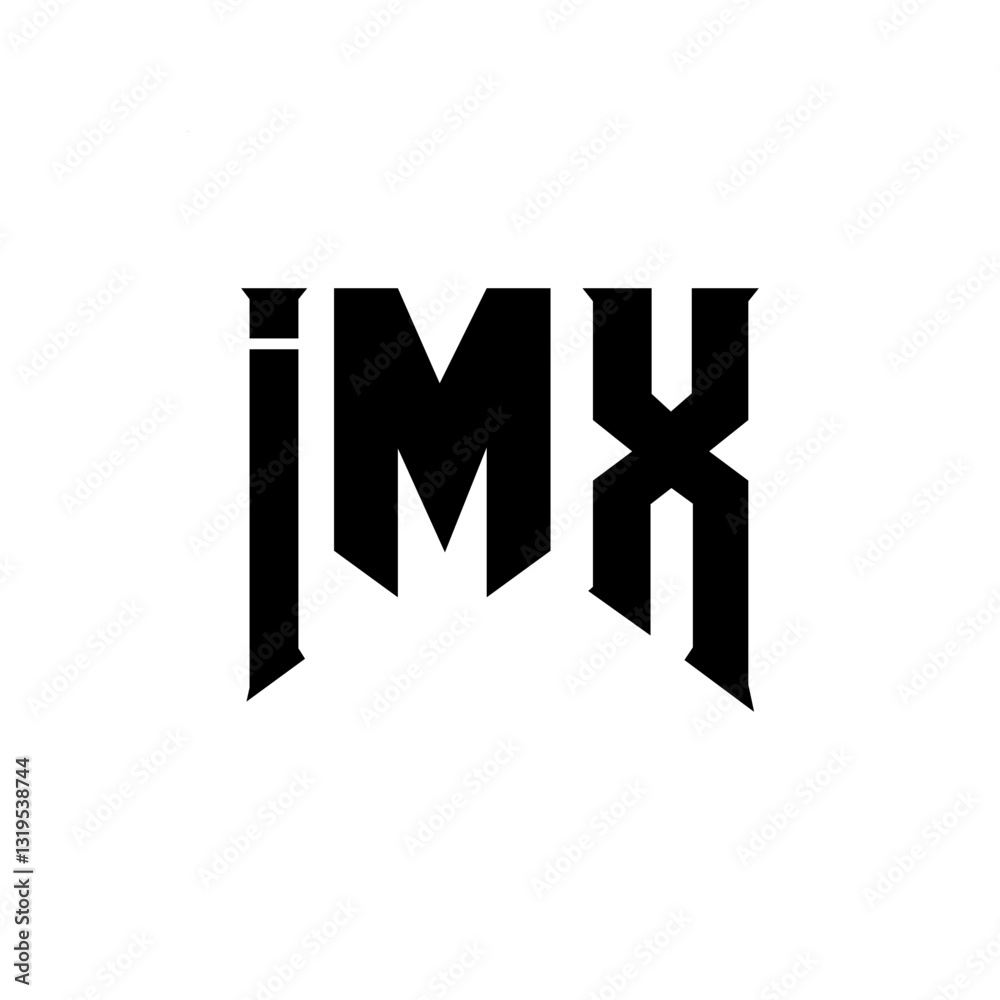 IMX letter logo design for technology company. IMX logo design black ...