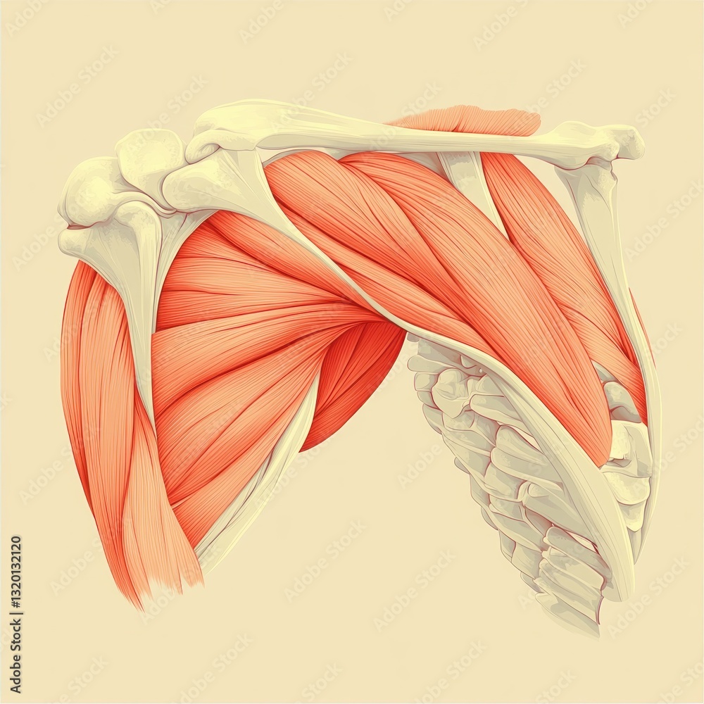 Anterior View of Shoulder Muscles Anatomy with Deltoid Major Minor Structure Rehabilitation ...