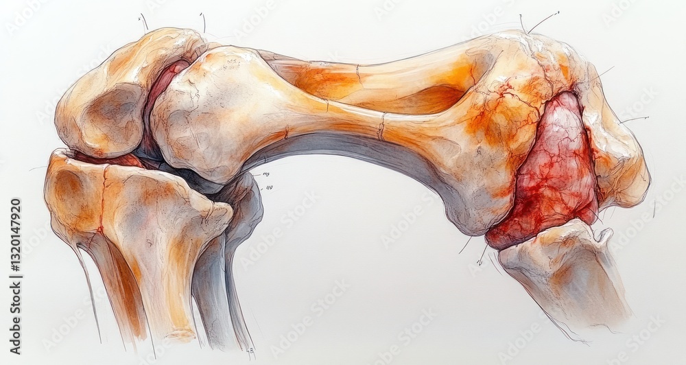 Knee Joint Anatomy Cartilage Damage Illustration Runner’s Knee ...