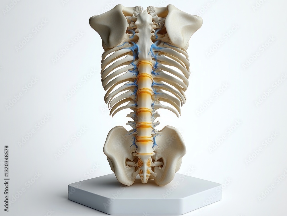 Hyper-Realistic 3D Model of Lumbar Herniated Disc Anatomy with Nerve ...