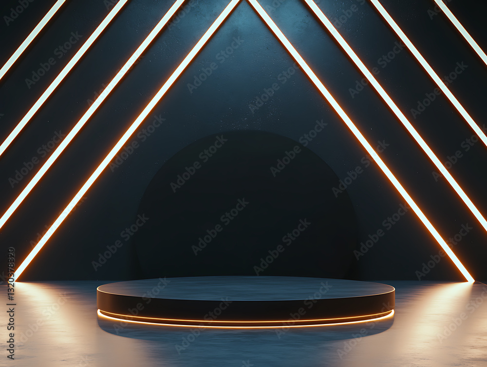 Dynamic stage setup for events modern venue digital art display ...