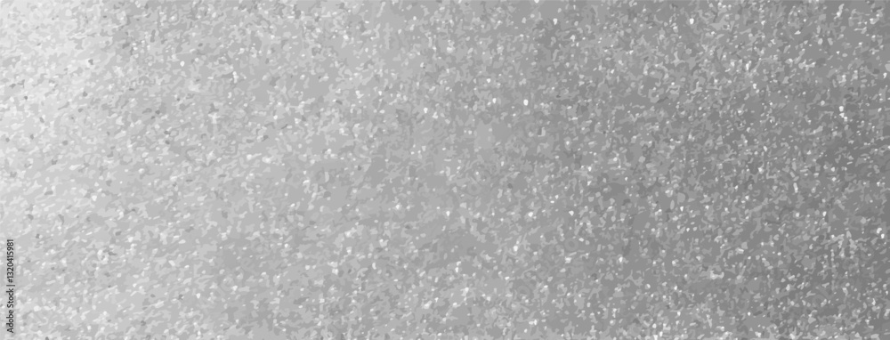 Realistic vector silver background. Shiny chrome horizontal backdrop ...