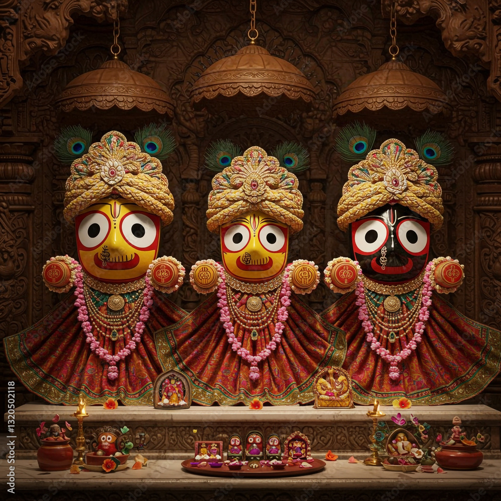 Lord Jagannath - Sacred Triad of Lord Jagannath, Balabhadra, and ...