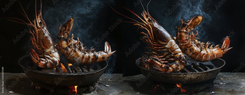 Hyper-Realistic Food Photography Thai Food, a street food stall ...
