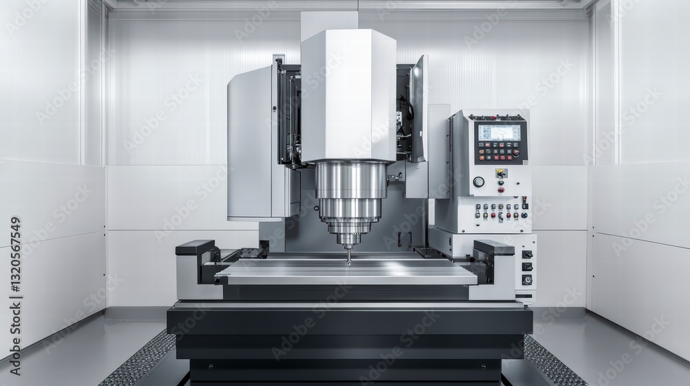 CNC Machine Precision: A high-tech CNC machine, representing the ...