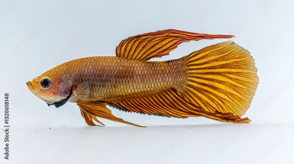 Exquisite betta fish swimming gracefully in its aquatic habitat ...