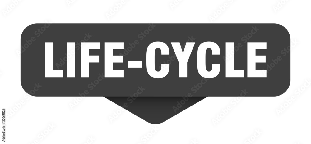 life-cycle sticker. life-cycle sign on transparent background Stock ...