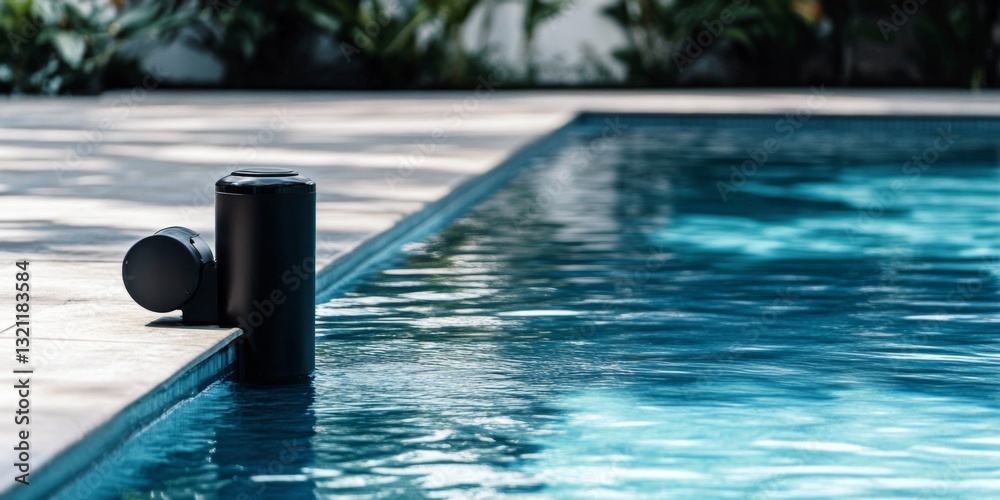 Smart pool system with floating sensor for automated water quality ...