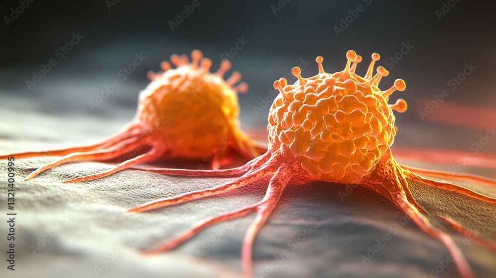 Microscopic View of Cancer Cells: A Detailed Look into Cellular ...
