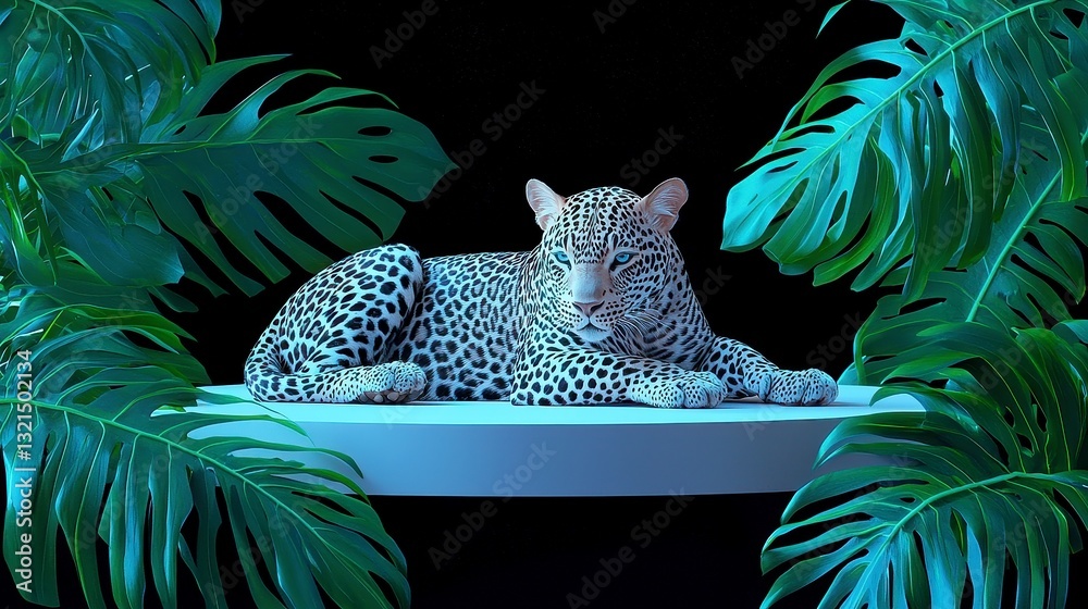 Wildlife Conservation Trophy, showcased in an eco-friendly showroom ...