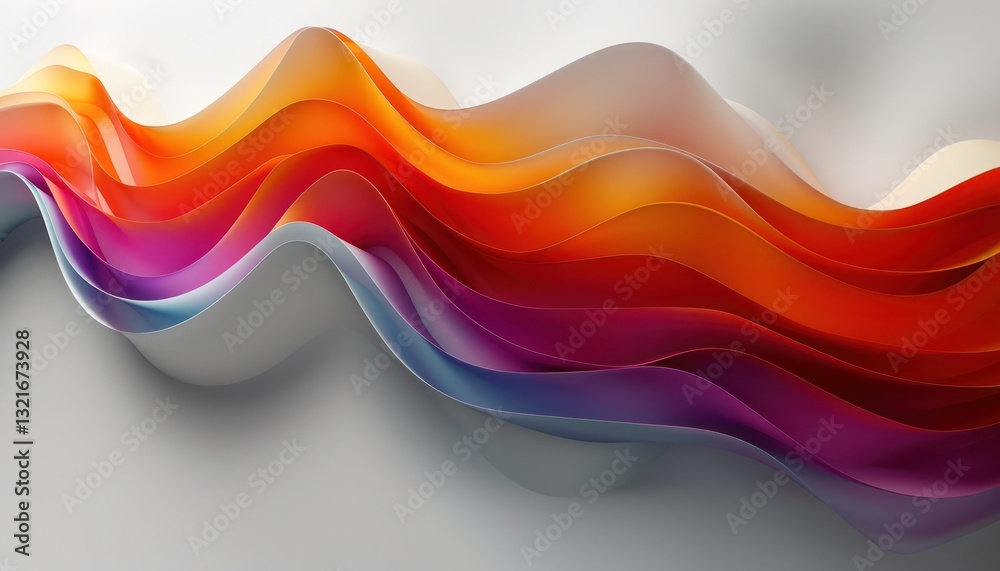 Curved lines, simple background, white space on the left side of the ...