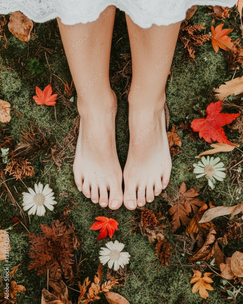 Mindful Earthing Holistic Wellness Trend of Barefoot Forest Connection ...