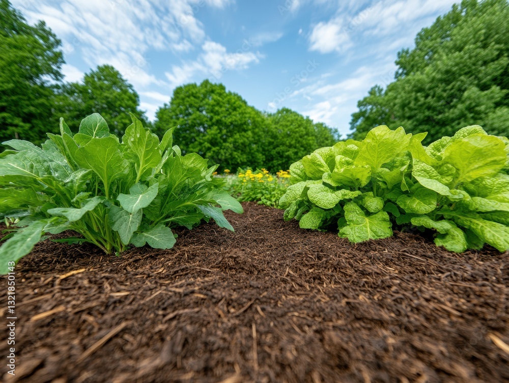 Regenerative Agriculture Showcase Lush Organic Community Garden Beds ...