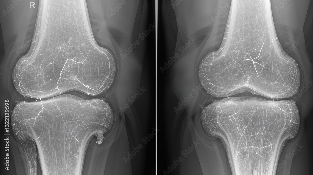 X-ray image showing a displaced intertrochanteric femur fracture, with ...
