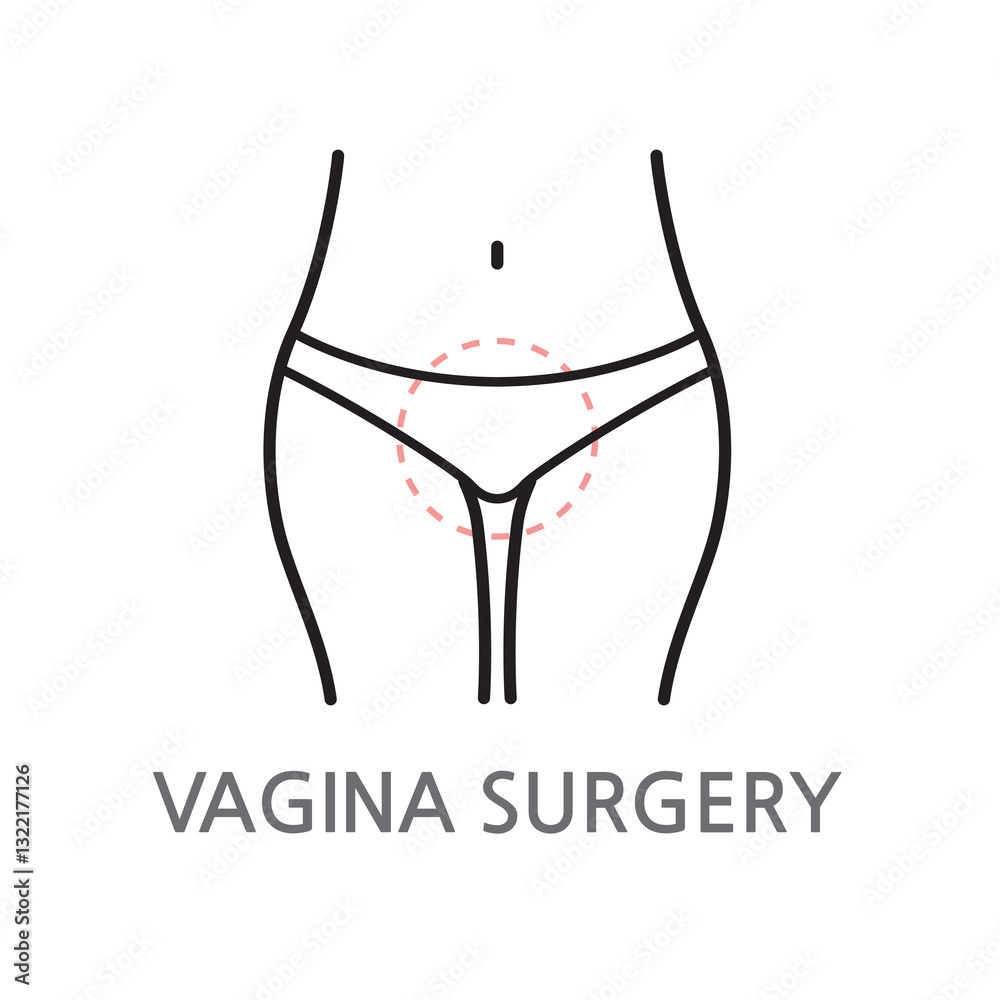 18.VAGINA SURGERY.Jill, female, genital icon. Edible quality on white background female genital ...