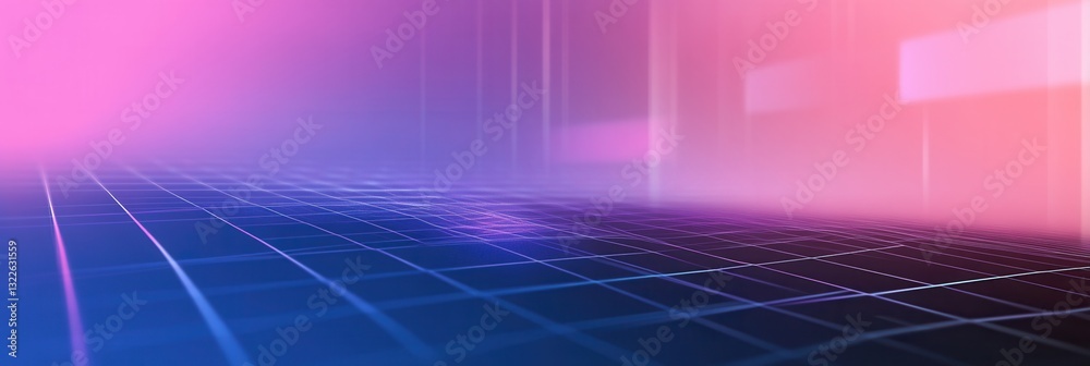 Sleek UIUX wireframe background with soft grid lines and floating ...