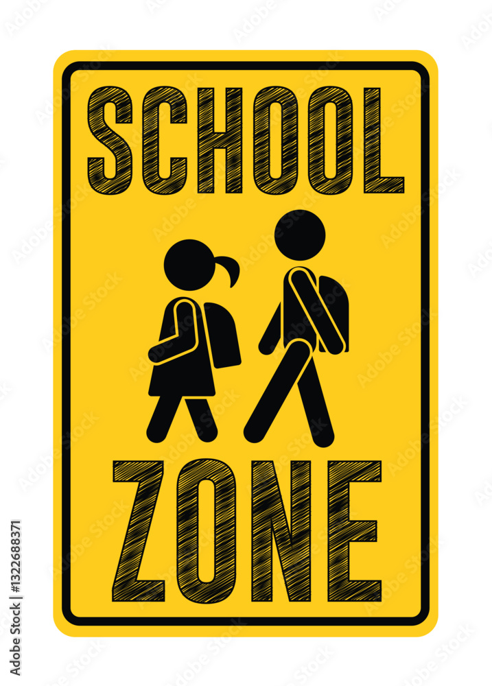 School zone road sign icon clipart. Children crosswalk warning clip art ...