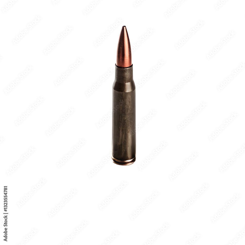 7.62x39mm Bullet: Ammo, Cartridge, Rifle Round on transparent ...