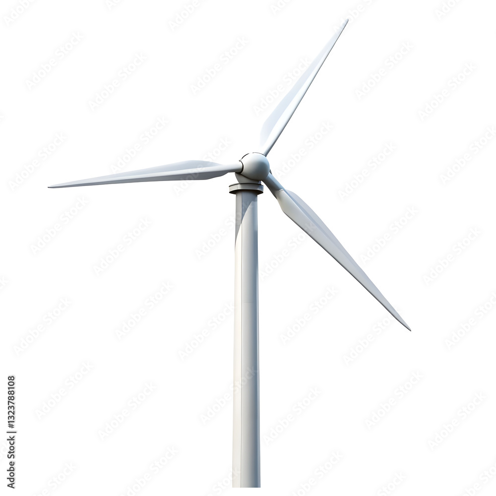 Wind turbine isolated on transparent background, Png Stock Photo ...