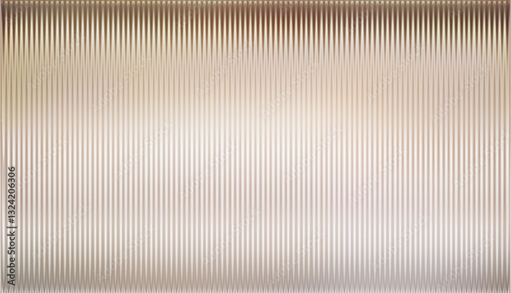 Brown beige orange ribbed glass. Vector ribbed glass texture background ...