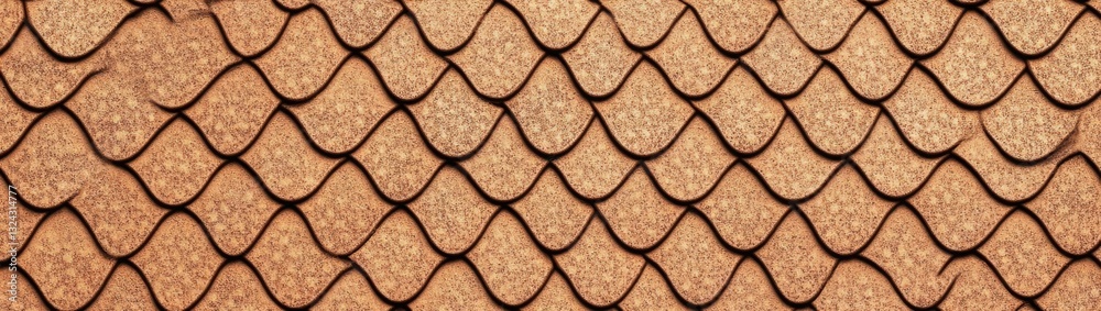 Traditional ecological wall cladding with wooden larch fish scales in ...