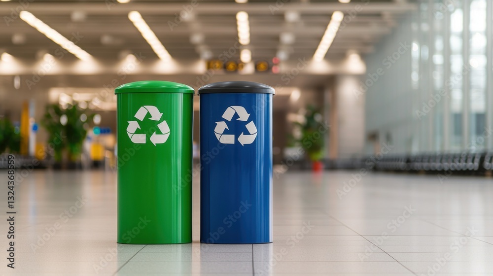 Eco-friendly airport design concepts, Smart Recycling Bins with AI ...