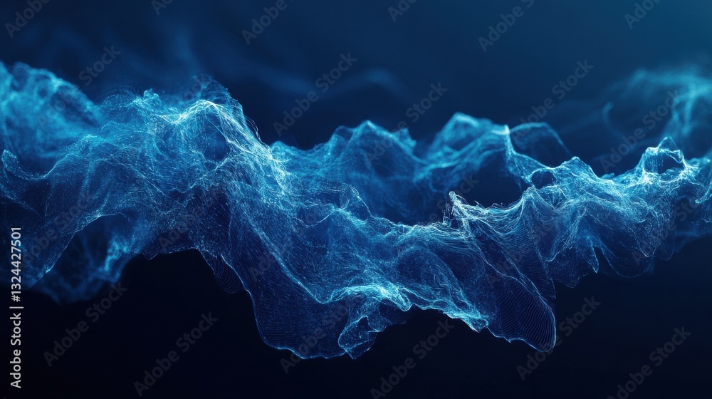 Sound wave. Dynamic vibration wallpaper. Abstract sound wave element on ...