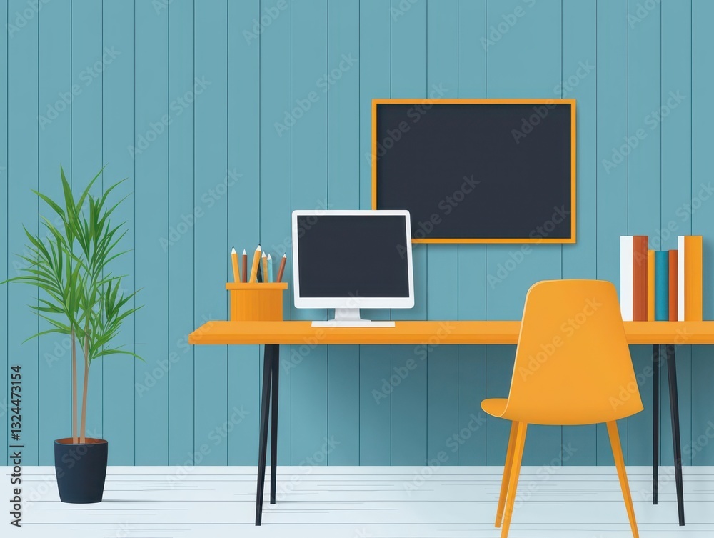 Digital classroom dashboard featuring clean, minimal design elements ...