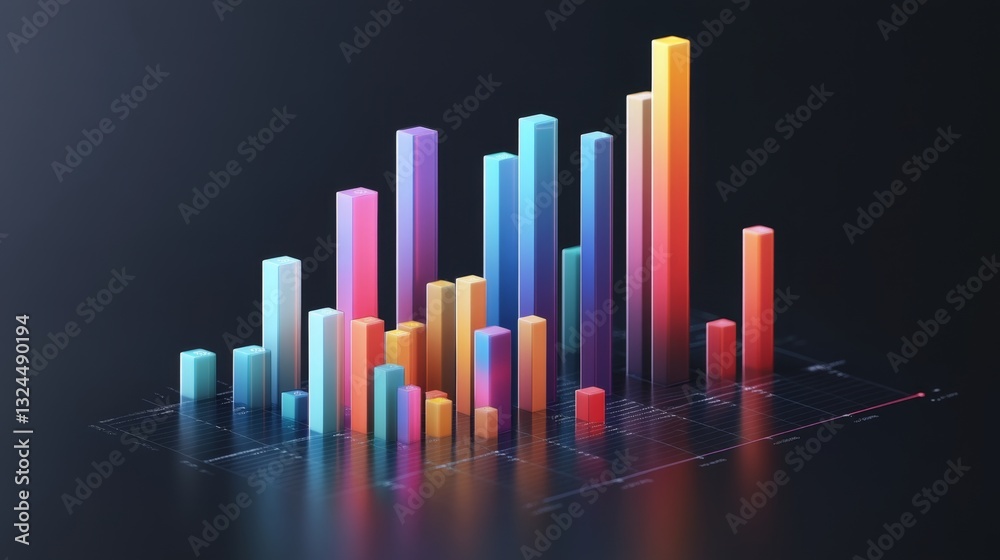 A basic yet visually striking D bar graph with a clear layout, using ...