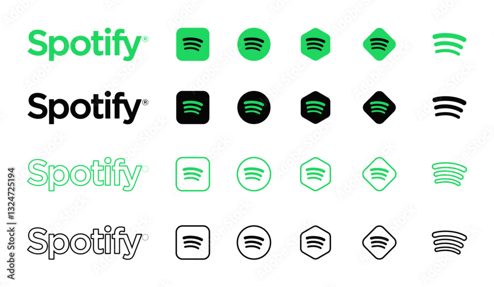 Spotify logo transparent PNG, Spotify icon vector, Spotify icon logo ...