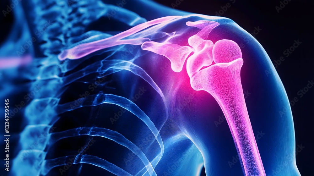 A comprehensive X-ray image showcases the complex anatomy of the ...