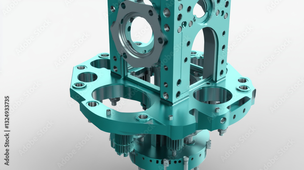 Generative design, development 3d model steel part on cad system ...