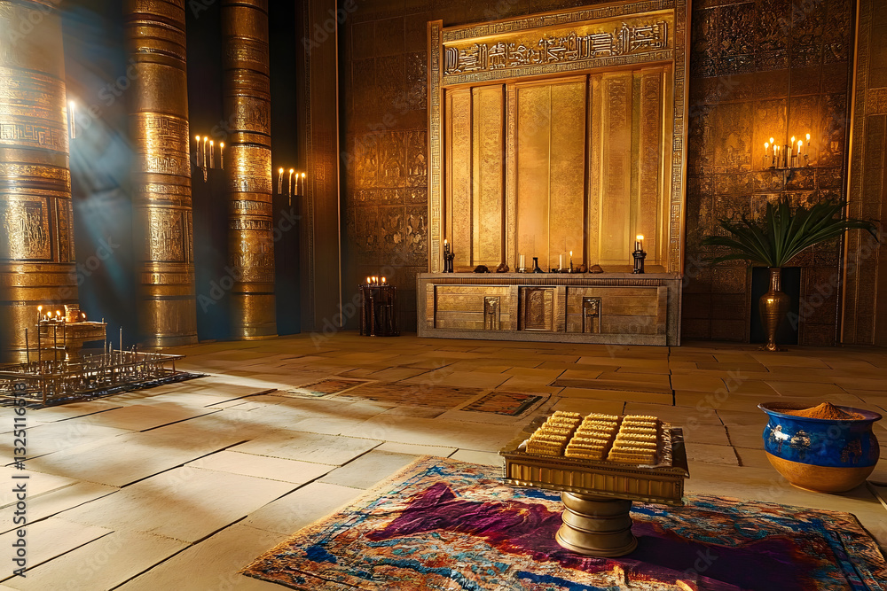 View inside the Holy Place of the Sanctuary described in the book of ...