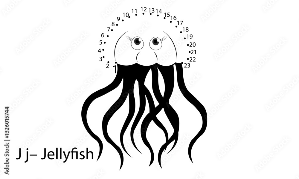 octopus on white background ABC Connect the Dots Coloring Pages – Fun ...