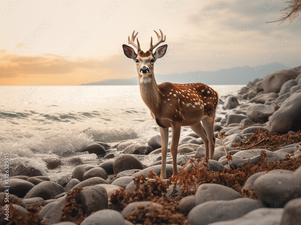 Coastal wildlife photo capturing animals in their natural behavior and ...