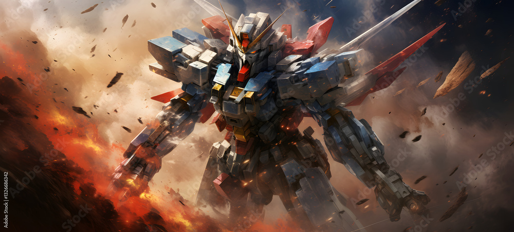 masterpiece,best quality,Gundam,Realistic,8K wallpaper,Ultra-high ...