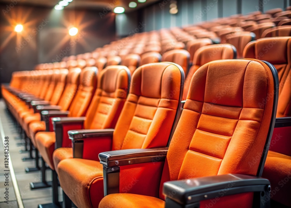 Empty Cinema Hall: Red Seats, Conference, Event, Presentation ...