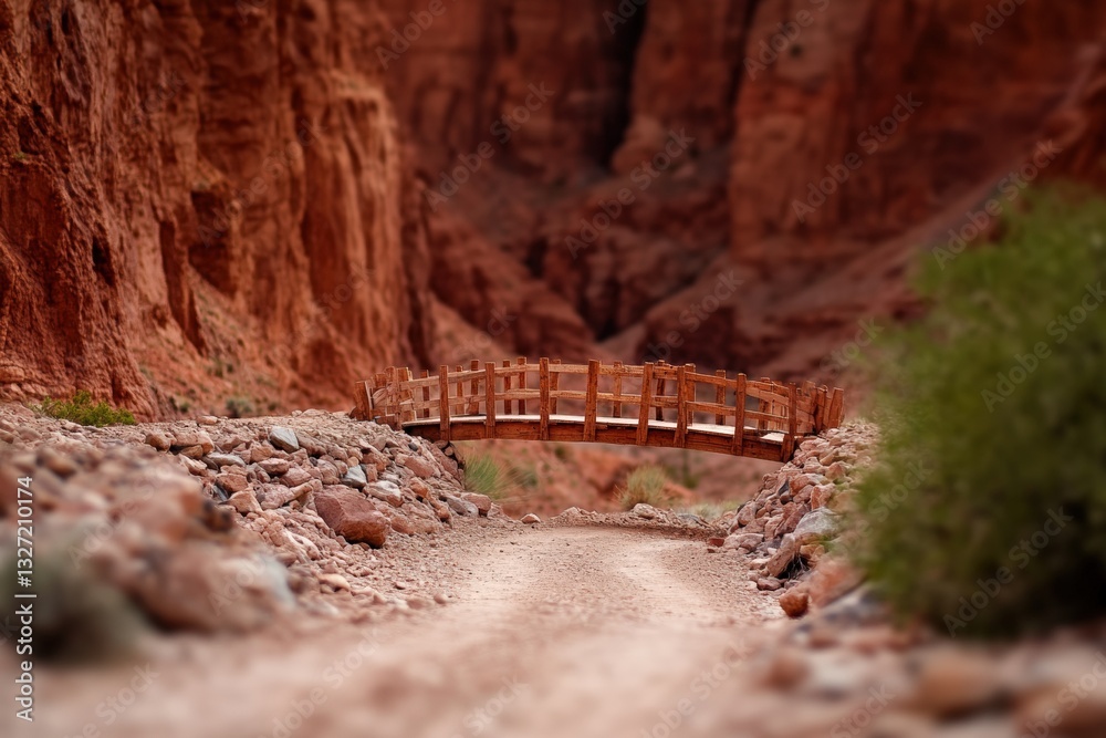 Half built bridge over canyon portrays potential of artificial ...