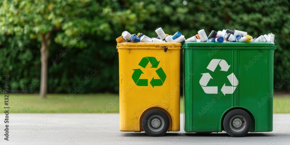 Battery replacement recycling. Colorful Recycling Bins for Proper Waste ...