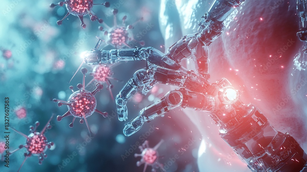 Ai driven medical nanobots repairing cells inside human body hyper ...