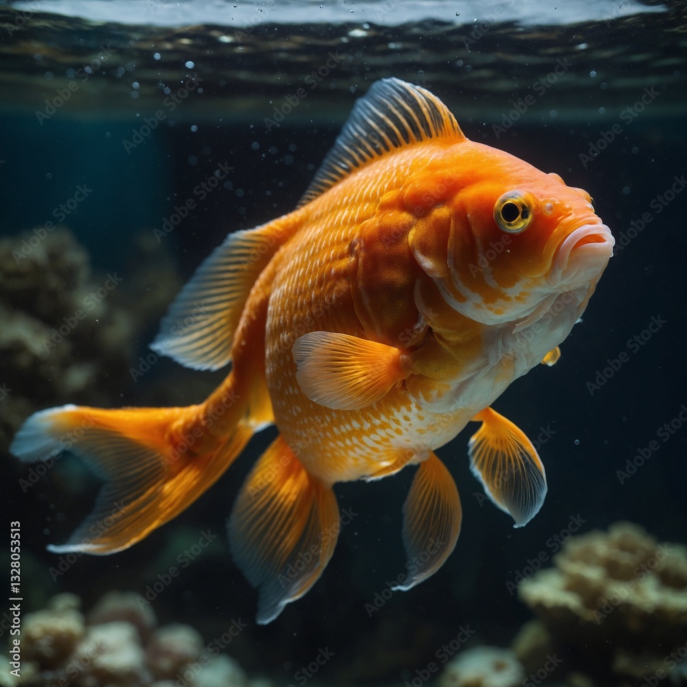 Goldfish in the fish tank Xanthic Red Line Torpeedo Barb (Sahyadria ...