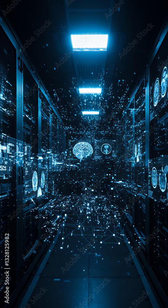AI Brainpower: Data Center Intelligence Hub - Neural Network, Deep Learning, Cognitive Computing ...