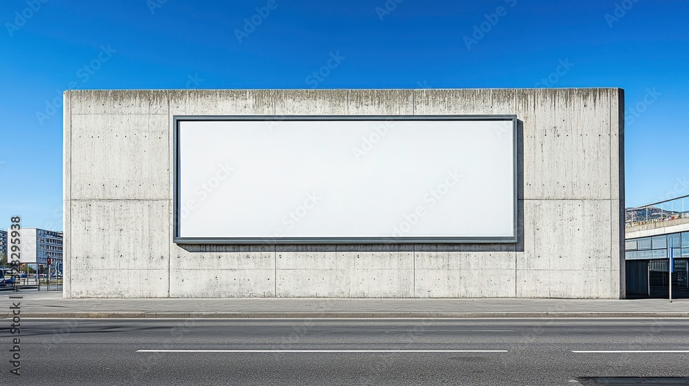 Urban billboard installation city street advertising display modern ...