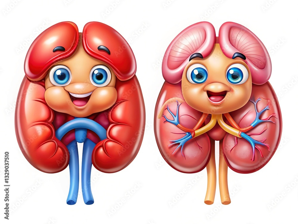 Cartoon Kidneys, Anatomy, Health, Organs, Children's Education, Medical ...